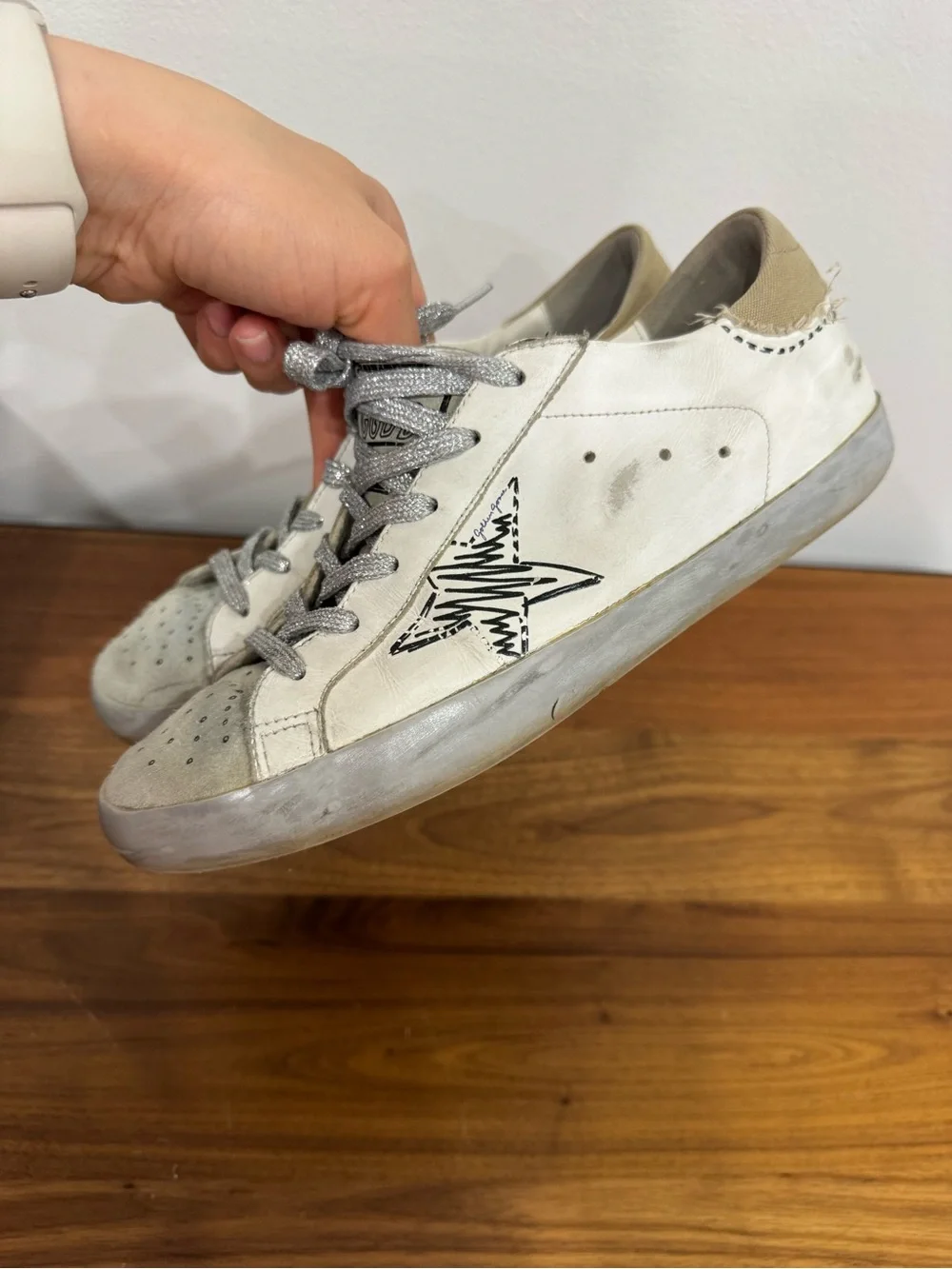 Golden Goose | Shoes | Golden Goose Superstar White Leather Sneakers Eu ...